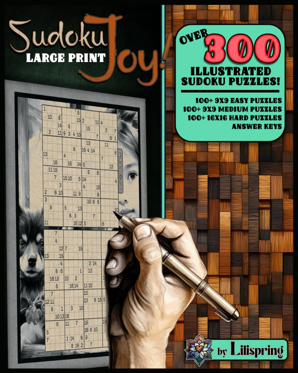 Sudoku Joy: Large Print Illustrated Sudoku Puzzle Book for adults with ...