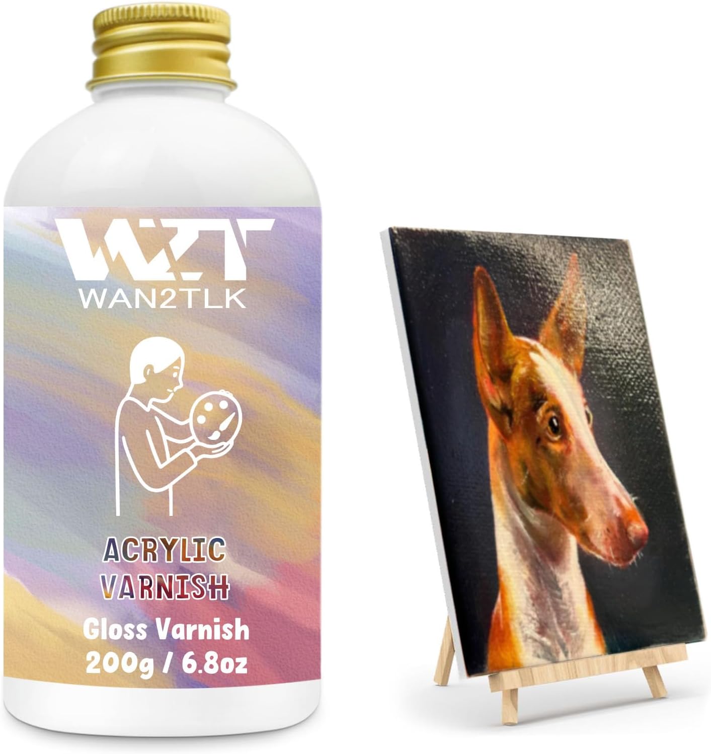 Amazon.com: WAN2TLK Acrylic Varnish, Professional Gloss Varnish for ...