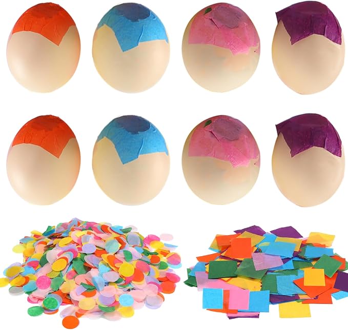 Amazon.com: Humyoun Colorful Confetti for Easter Eggs DIY Making ...
