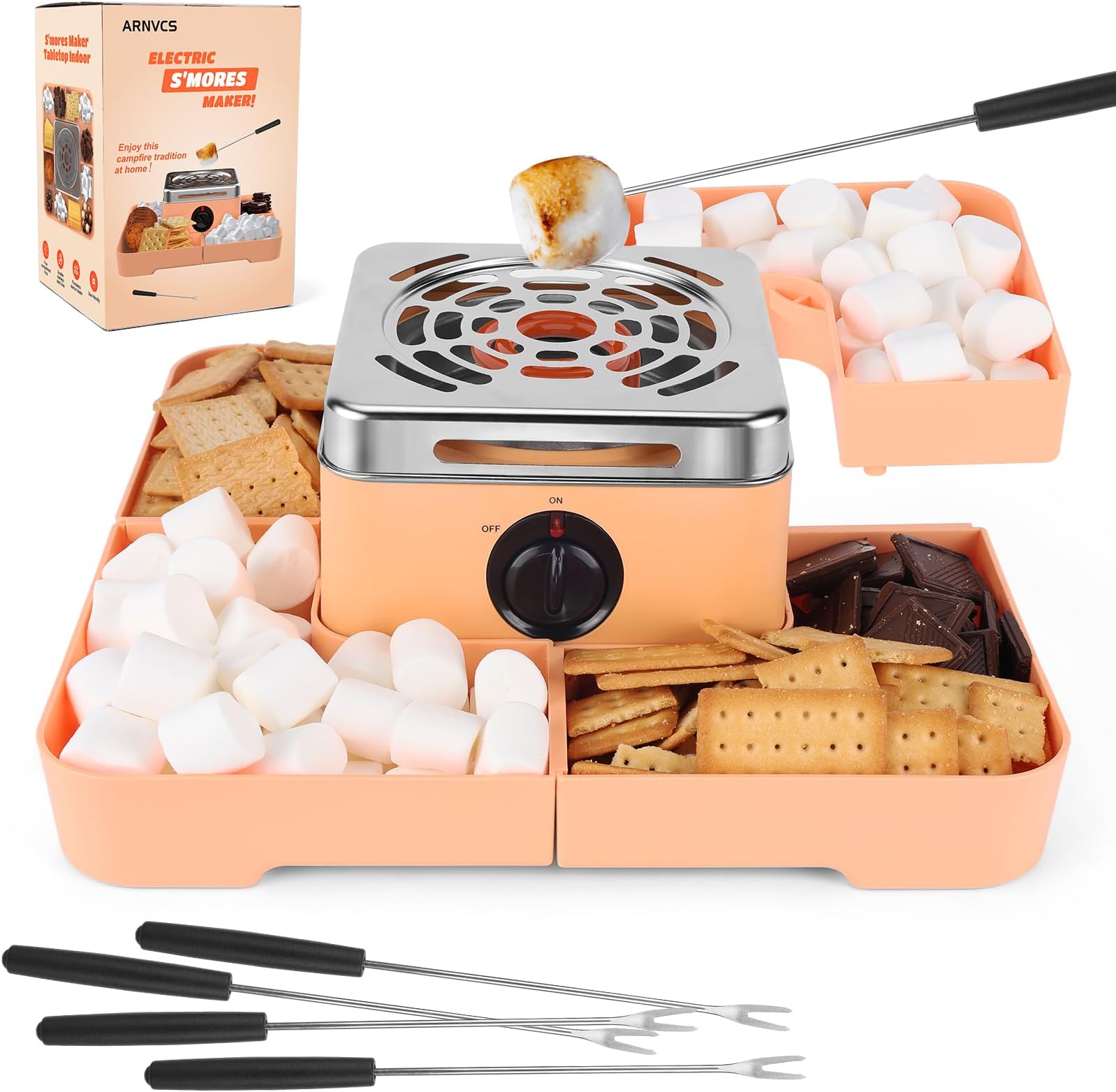 Amazon.com: S'MORES GALORE™ Electric Smores Maker Tabletop Indoor ...
