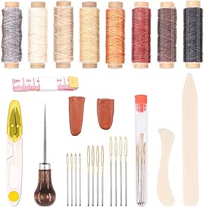 Rustark 26Pcs Bookbinding Kits Bookbinding Supplies Includes Bone ...