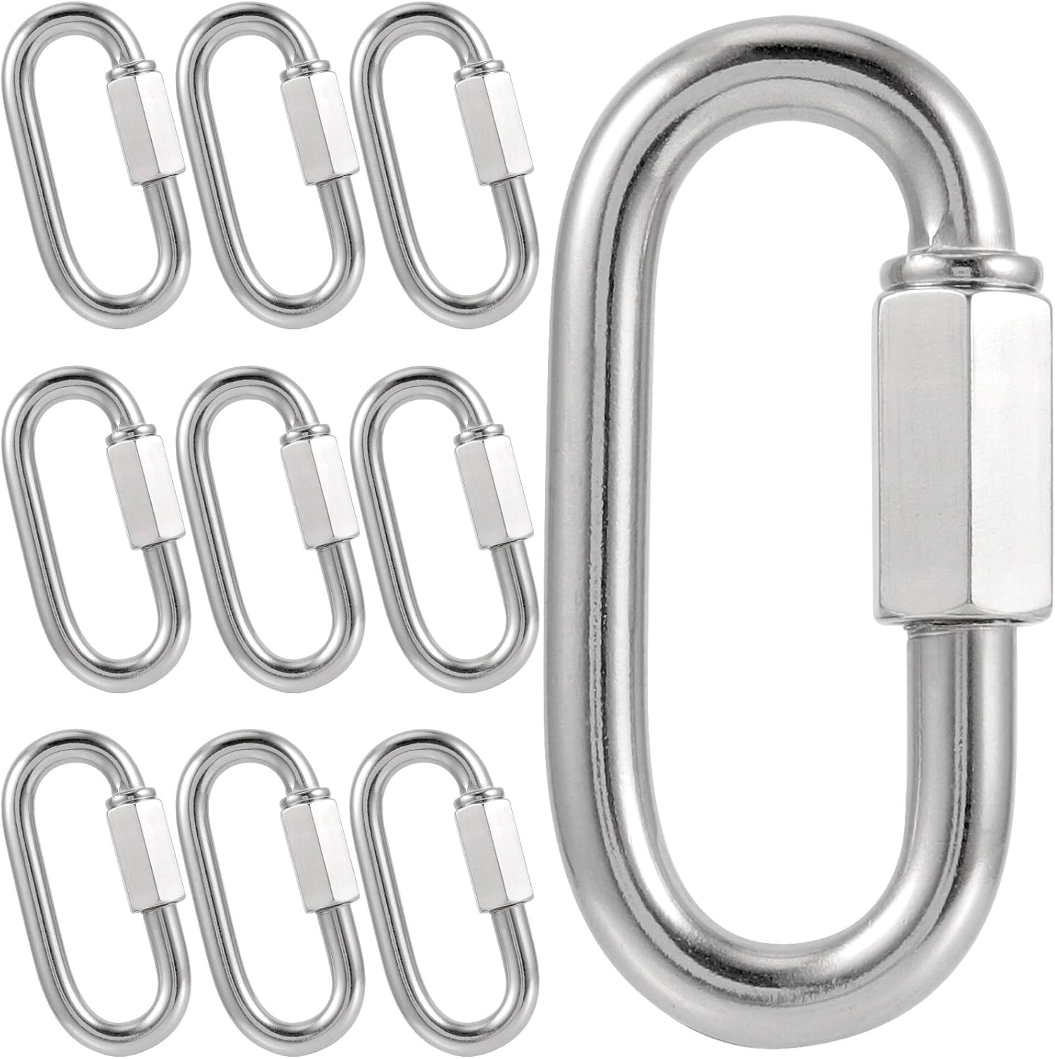 Amazon.com: KEILEOHO 10 Pack Stainless Steel Quick Link 3/8 Inch m10 ...