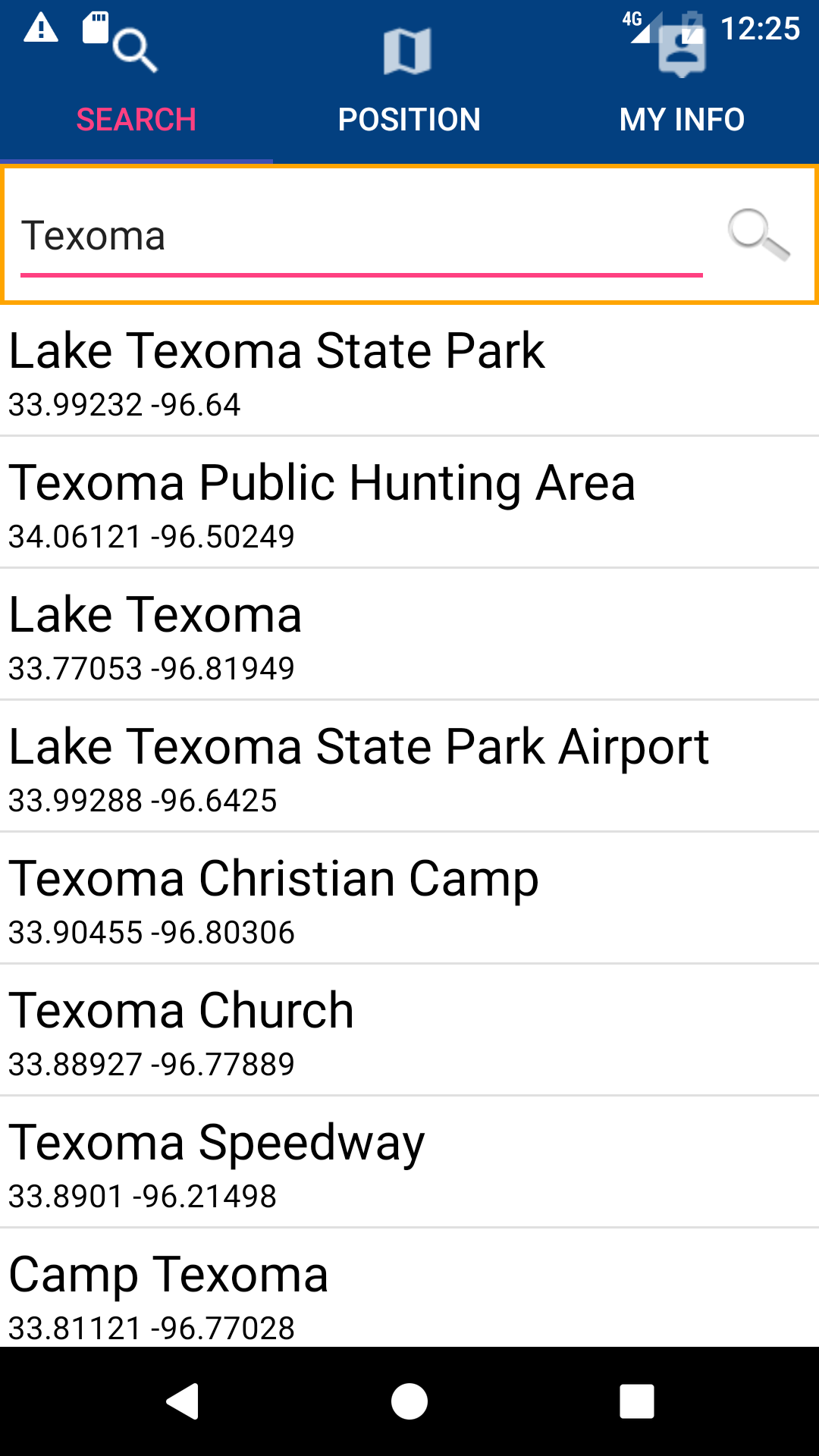Texoma Lake Fishing Chart - App on Amazon Appstore