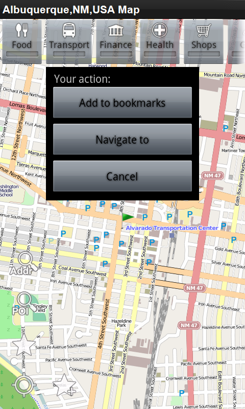 Google Map Albuquerque City Map Albuquerque NM Map Print With Street