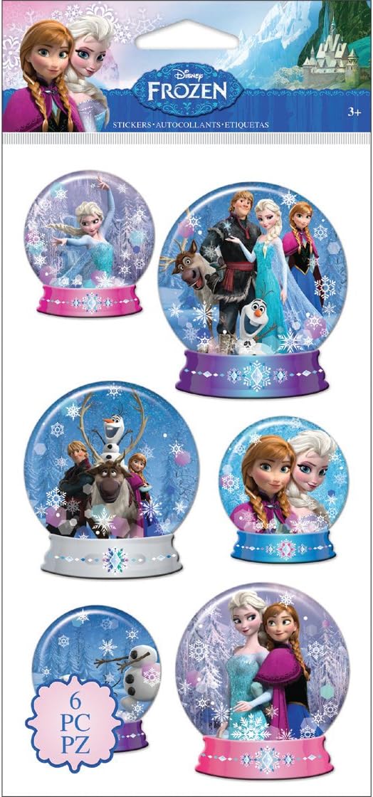 Amazon.com: Jolees Disney Frozen Stickers, Snow Globe : Arts, Crafts ...