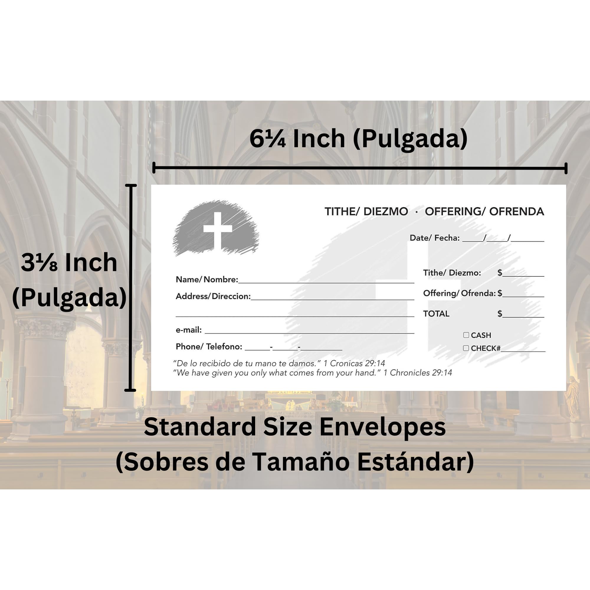 Tithe Envelopes Spanish Tithe And Offering Envelopes - Diezmo Y ...