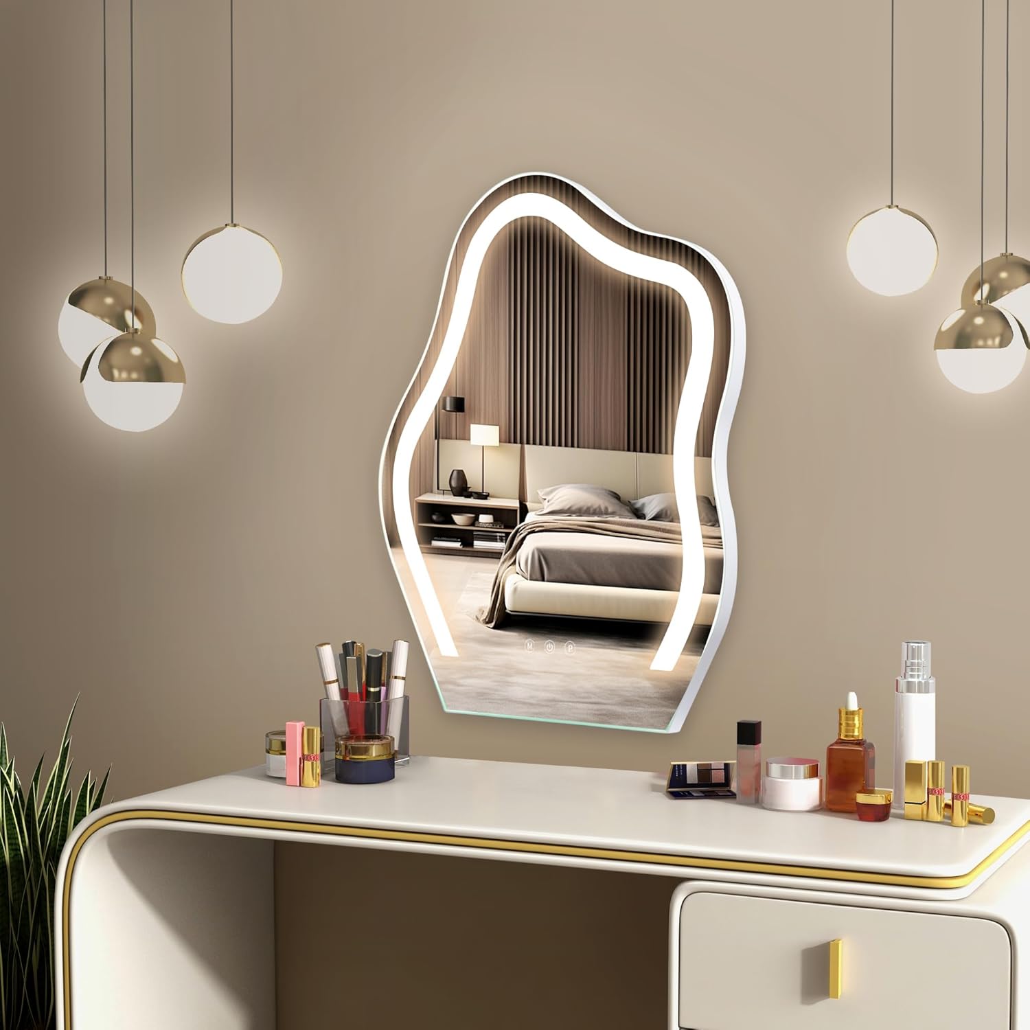 Amazon.com - RoyalCraft Cloud Vanity Mirror with LED Lights, Lighted ...