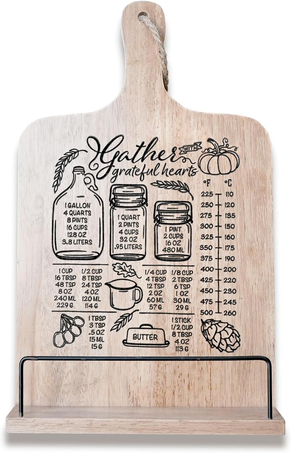 Amazon.com: IKEDAS Bamboo Cookbook Stand, Sturdy Cook Book Holder ...