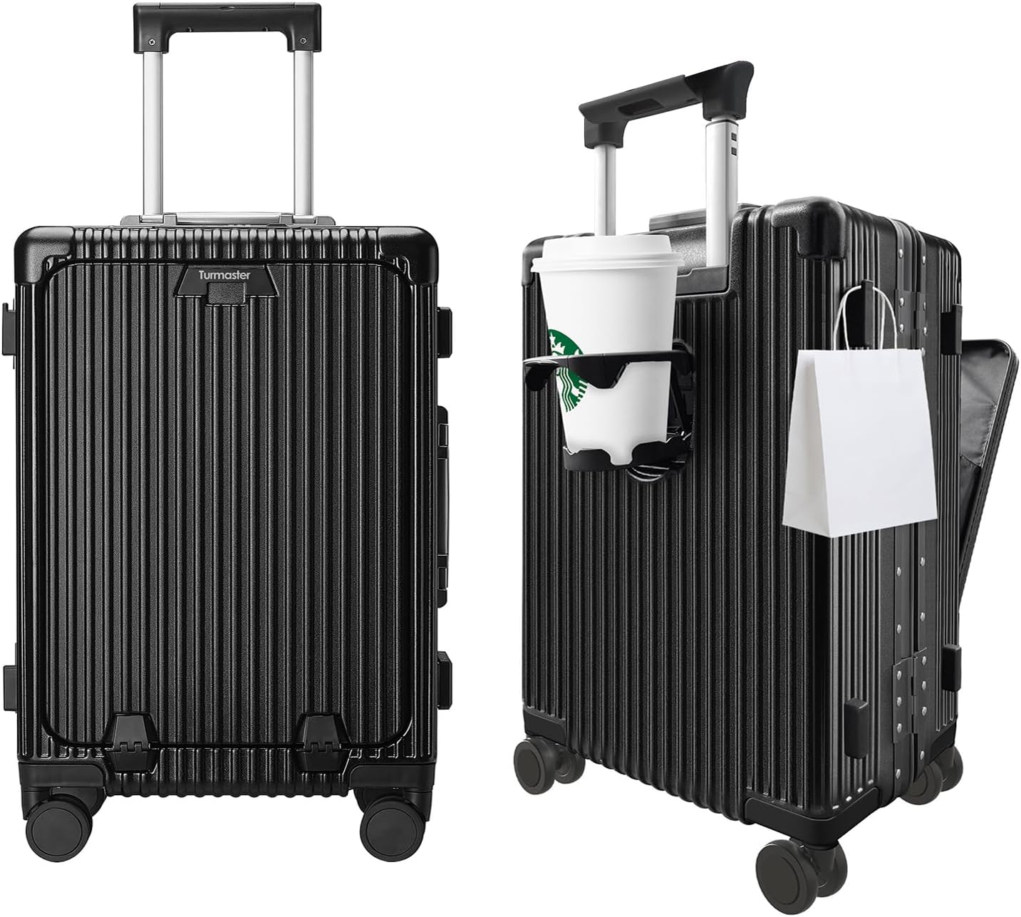 Amazon.com | Turmaster Luggage,24 inch Aluminum Framed Suitcase with ...