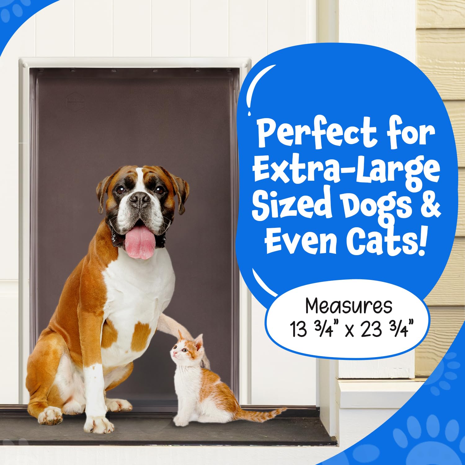 Snapklik.com : Extra Large Replacement Dog Door Flap - Fits Petsafe PAC ...