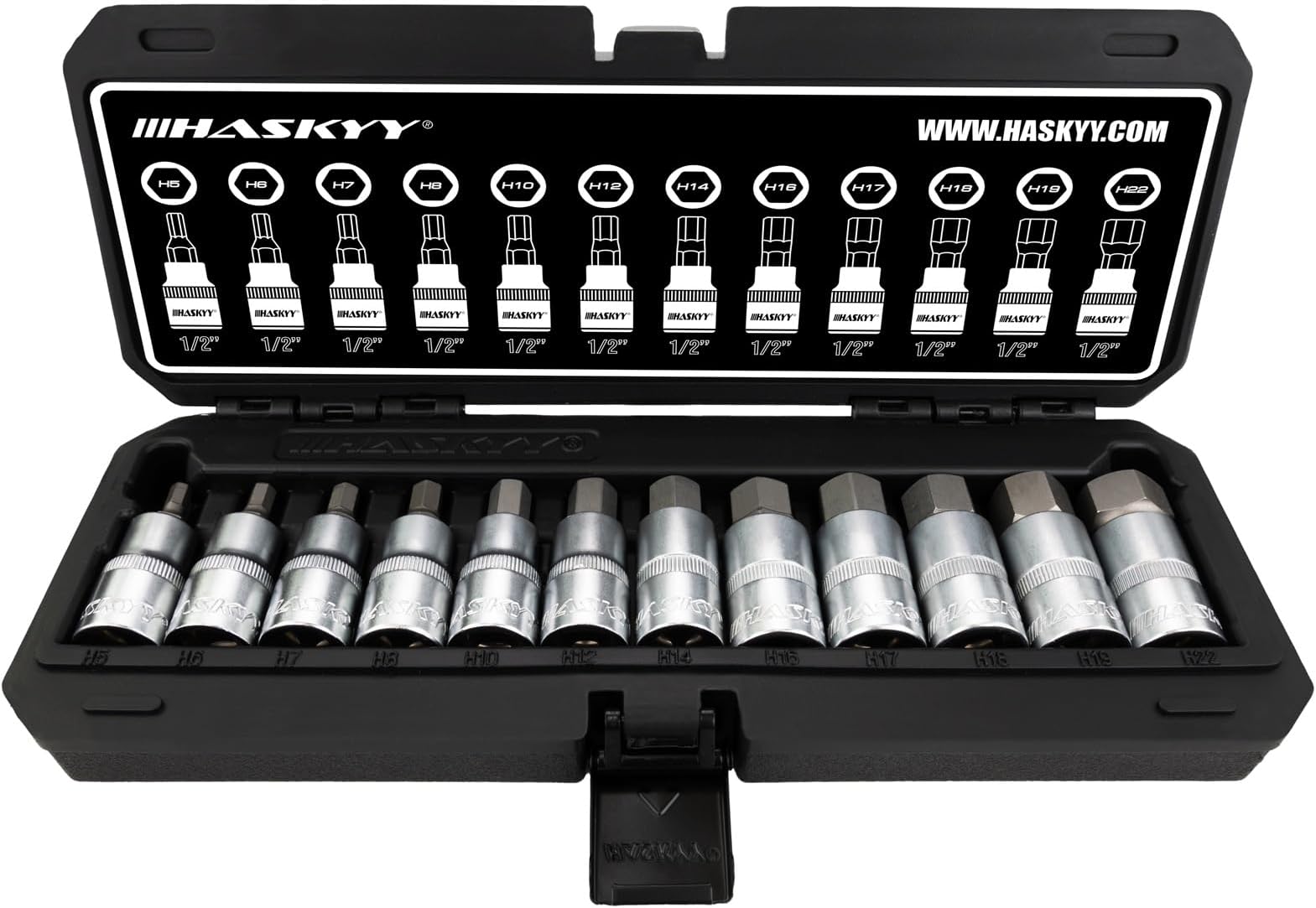 Innensechskant Nüsse 1/2" Nuss Stecknuss Bits Bit Sechskant Set ...