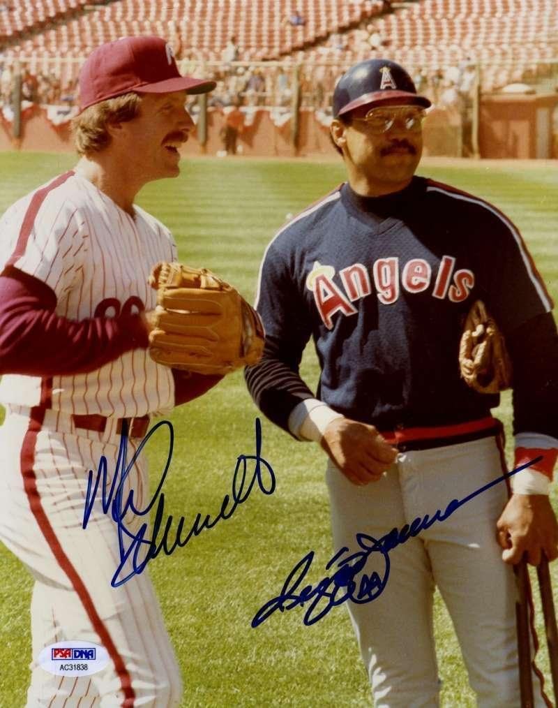 Mike Schmidt Reggie Jackson Signed 8x10 Photo Authenticated Autograph ...