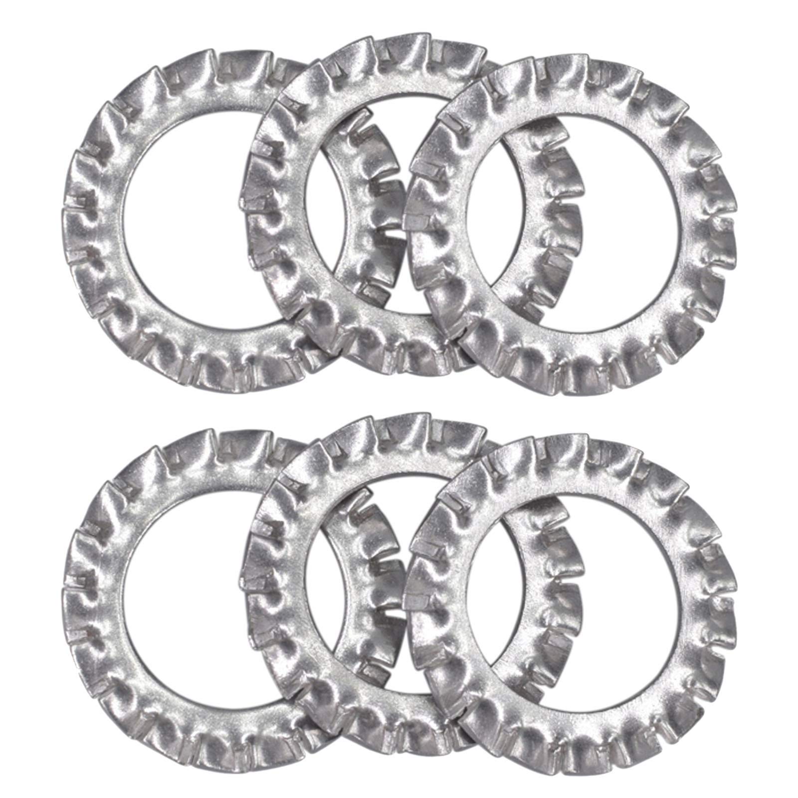 Snapklik.com : M6 304 Stainless Steel External Tooth Star Lock ...