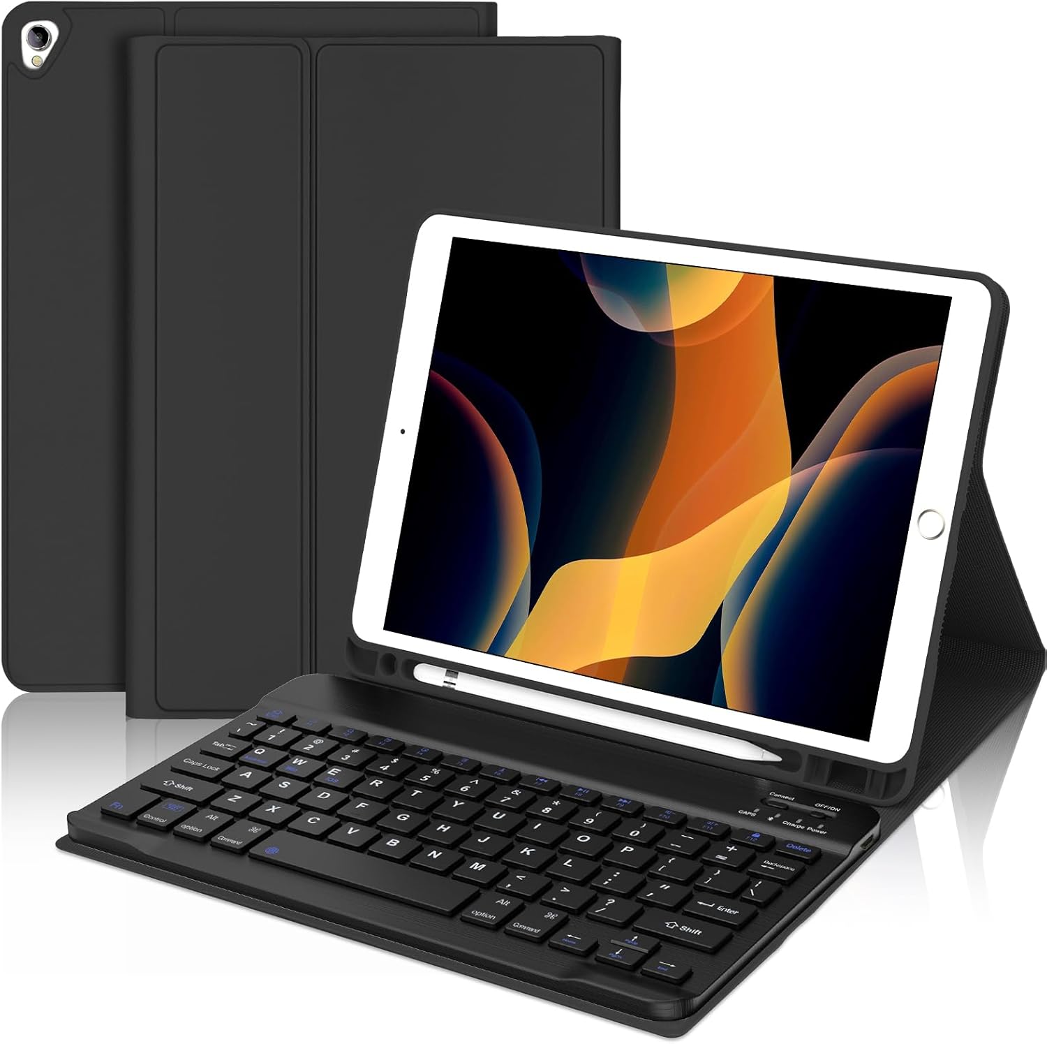 Amazon.com: iPad 9th Gen 2021 Case with Keyboard 10.2 inch, iPad 8th ...