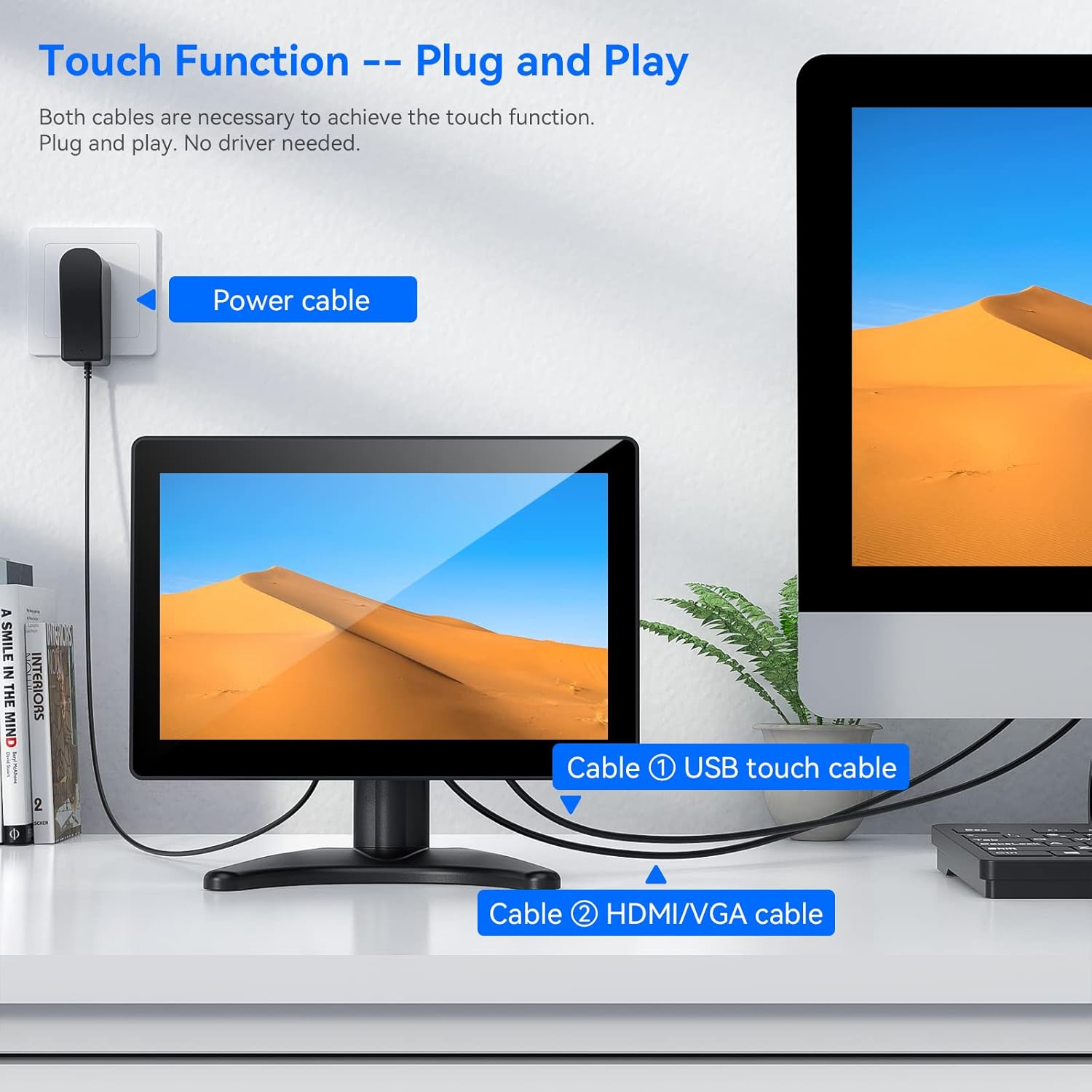 Buy Eyoyo 10 Inch Touchscreen Monitor Raspberry Pi Touch Screen Small Vga Av Hdmi Monitor