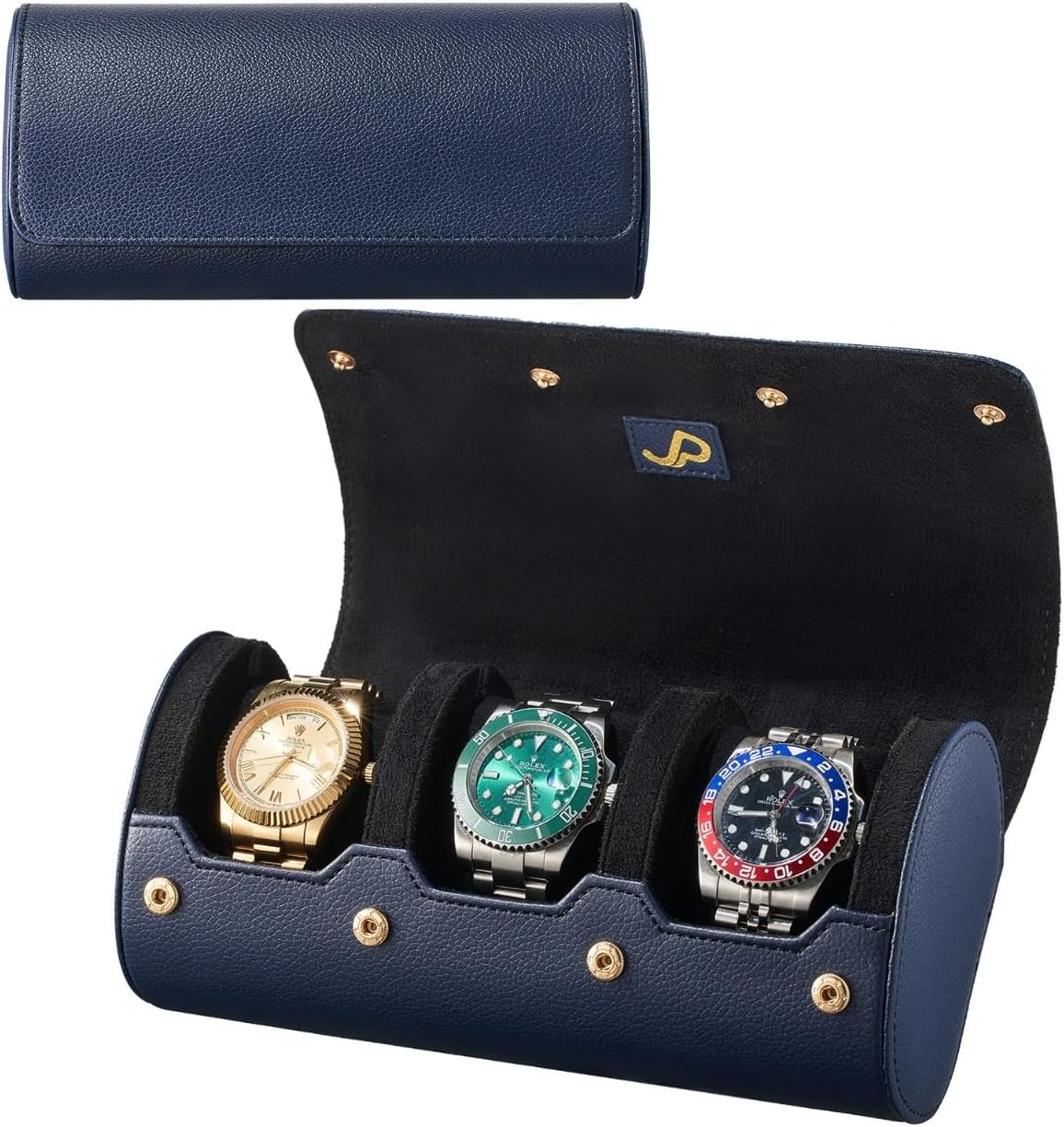 Amazon.com: JP Capital Watch Roll - Luxury 3 Watch Travel Case with ...