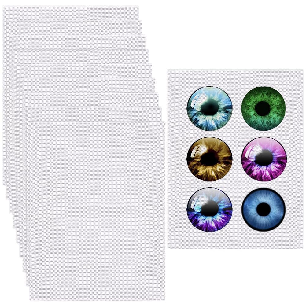 BENECREAT 10Pcs Fursuit Eye Mesh, 30x22cm White PVC Dust Mesh, 0.8mm ...