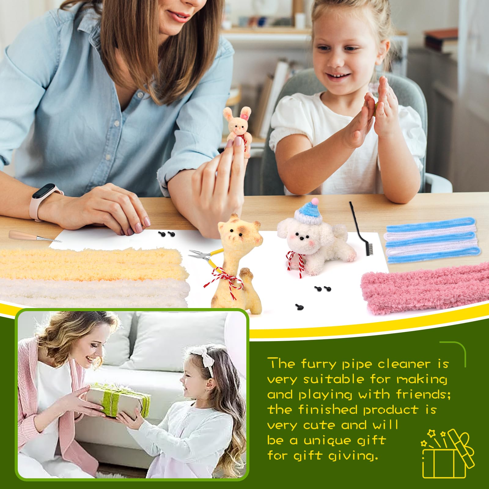 Snapklik.com : Zlulary Pipe Cleaners Craft Supplie For Beginners ...