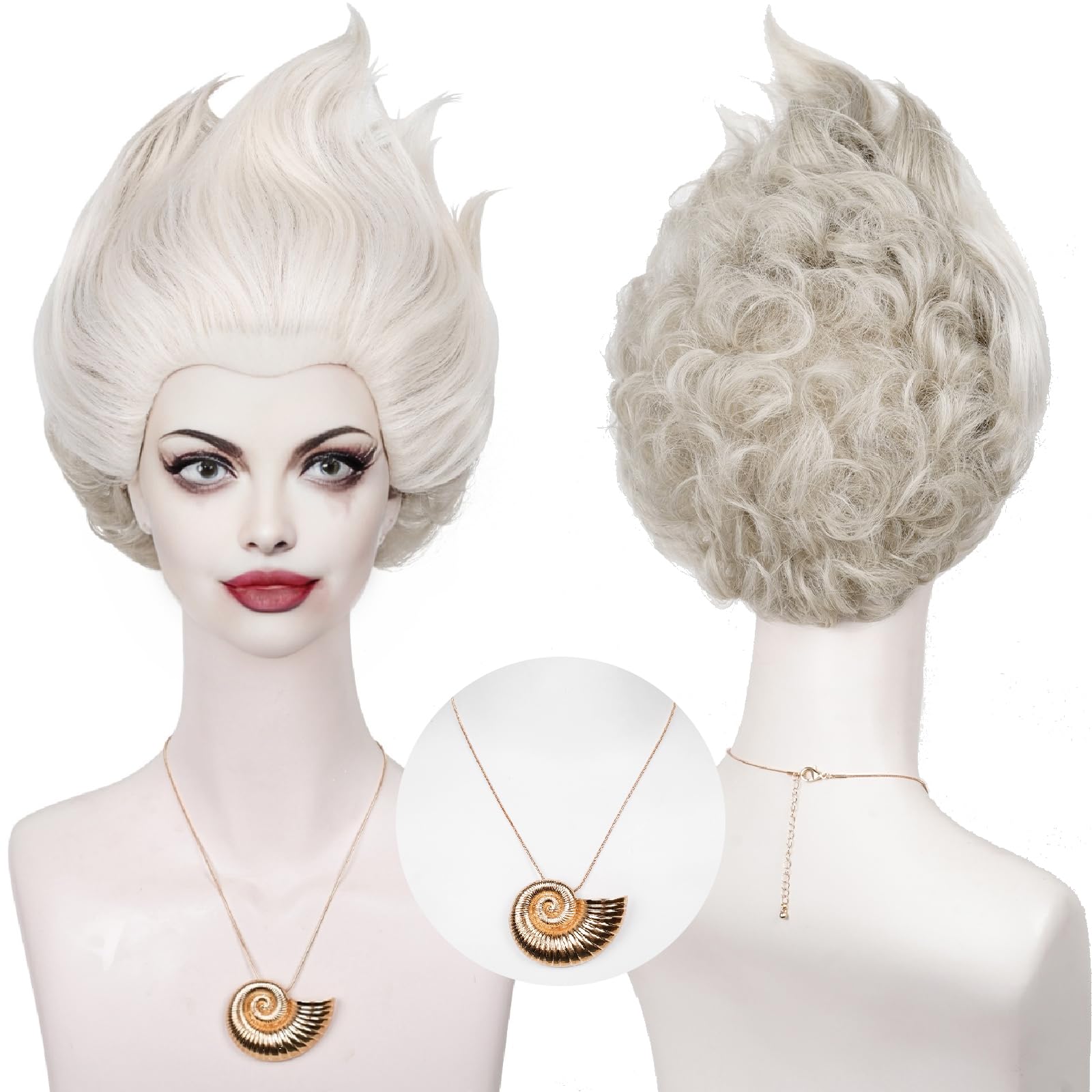 Amazon.com: Sea Witch Wig for Women Wicked Undersea Witch Cosplay ...