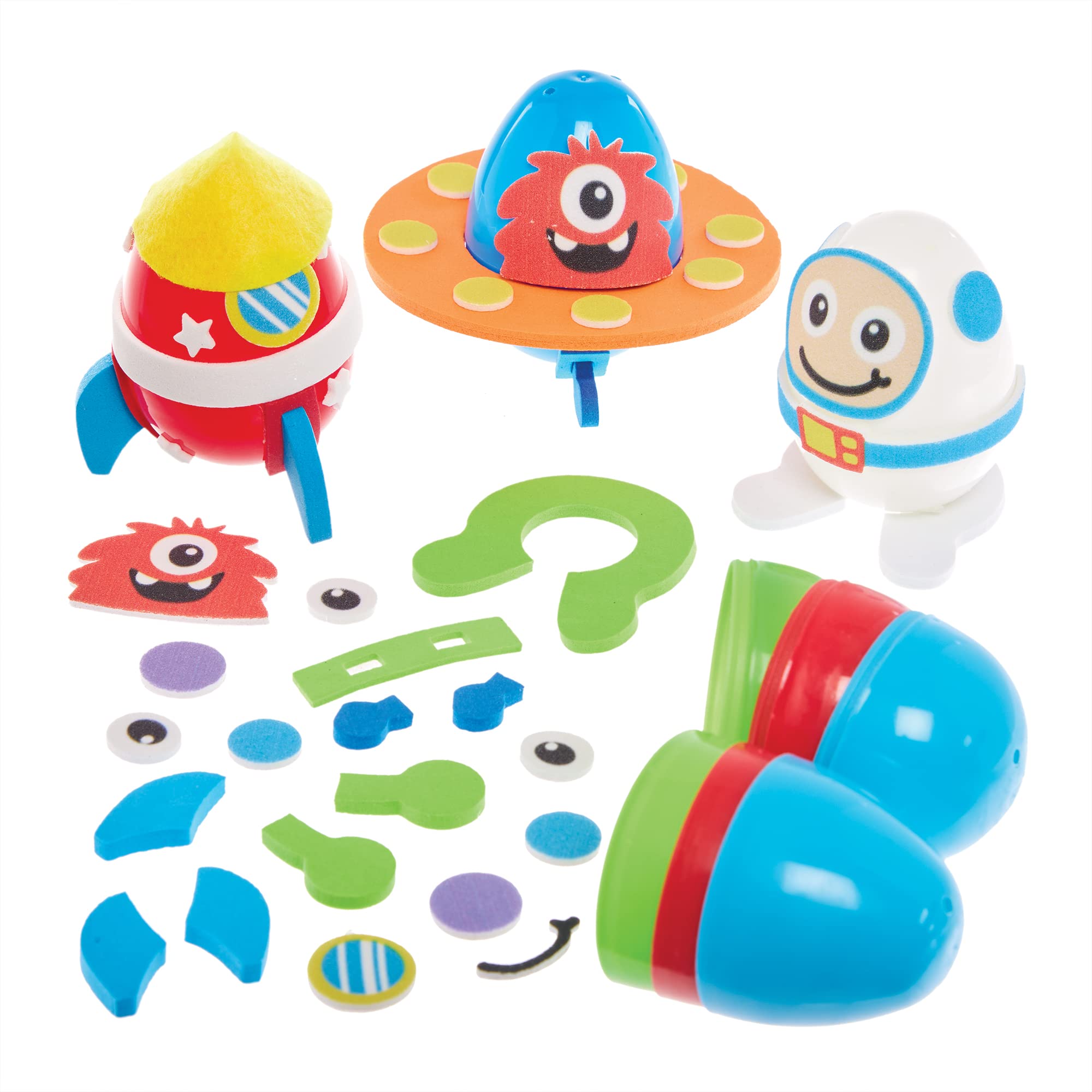 Baker Ross FX530 Solar System Egg Kits - Pack of 8, Egg Arts and Craft ...