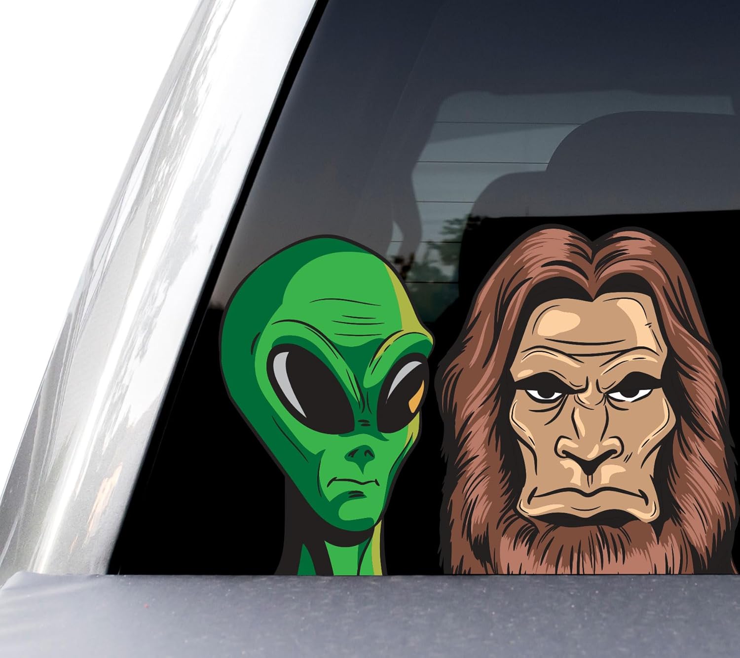 Amazon.com - USA Sasquatch Bigfoot Alien UFO Bumper Sticker Large Decal ...
