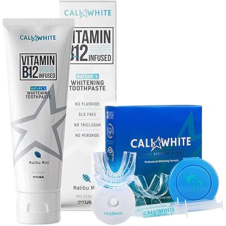 Amazon.com: Cali White Flouride Free Natural Whitening Toothpaste ...