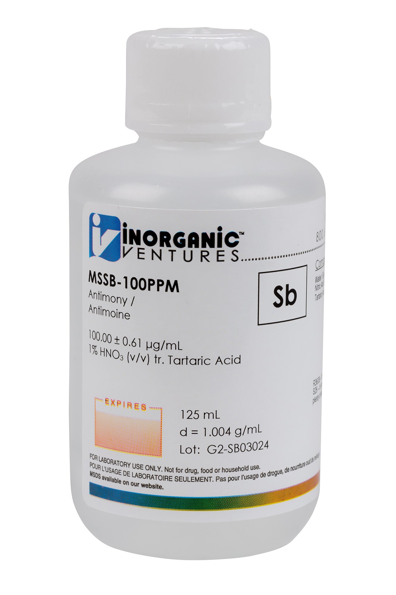 Buy In Ventures MSSB-100PPM 100ppm Antimony (Sb) Single Element ...