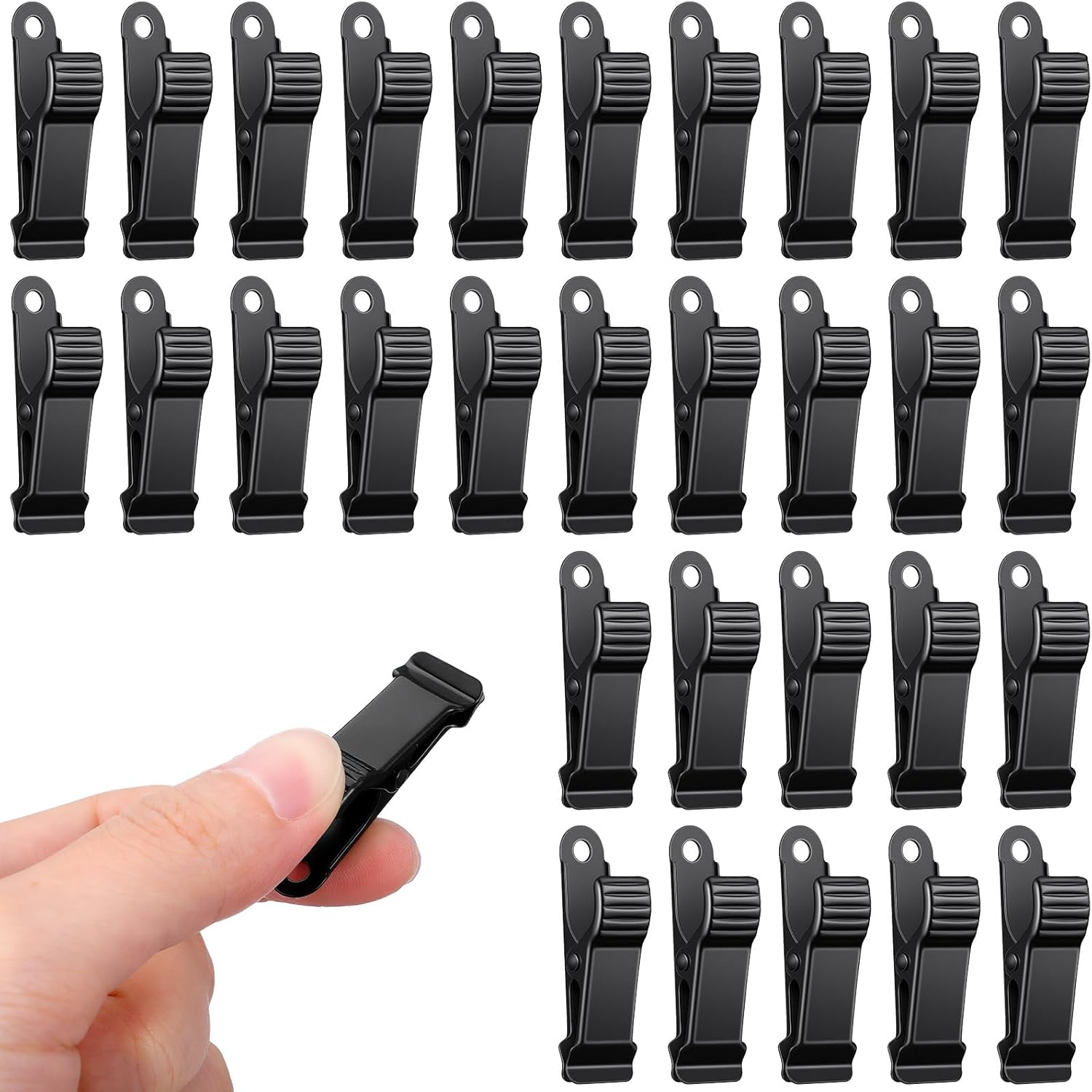 30 Pack Metal Mini Clamps 1.58 x 0.5 Inch Small Alligator Clips for ...