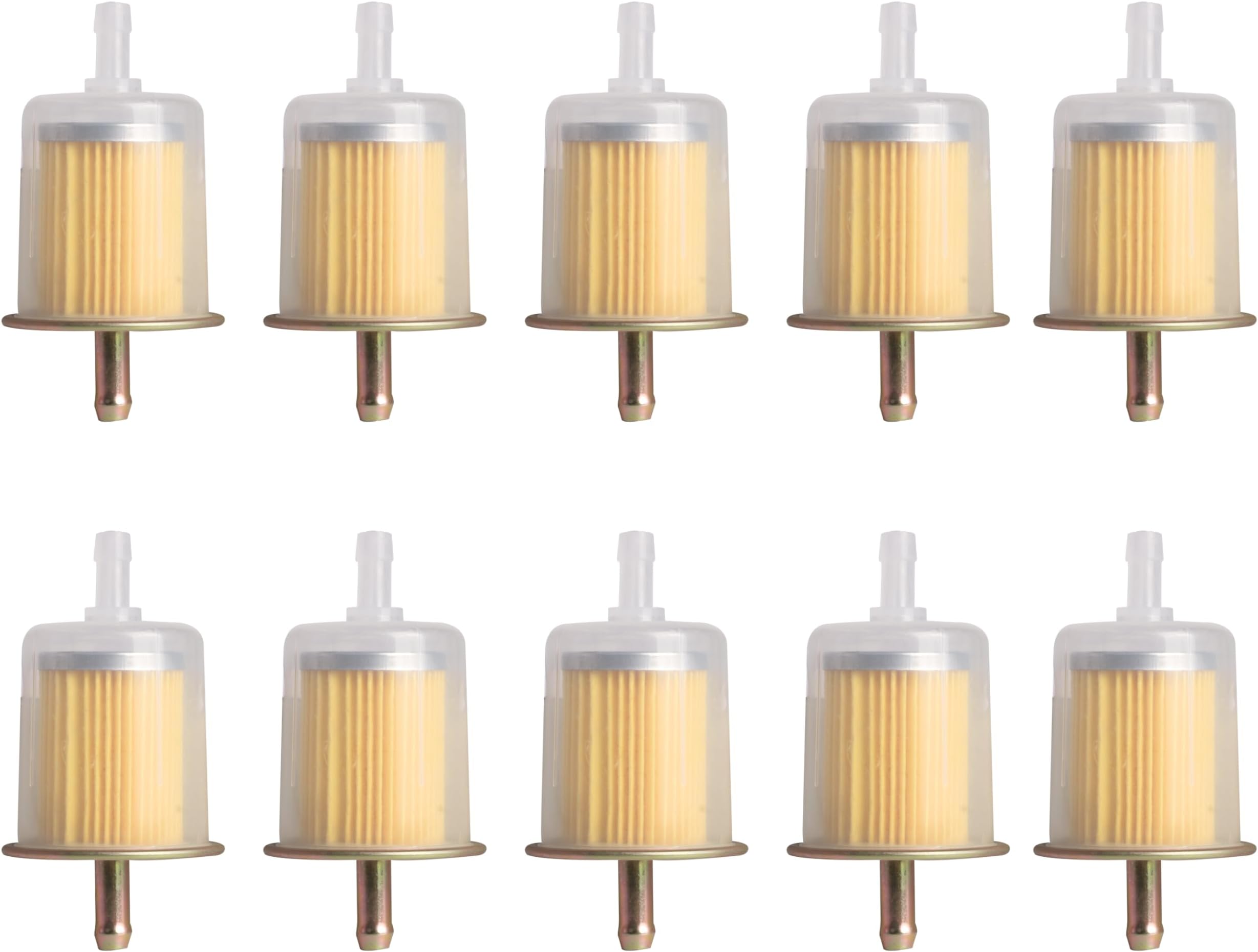 Amazon.com: 10 Pcs 3/8" Universal Inline Fuel Filters for Cars ...