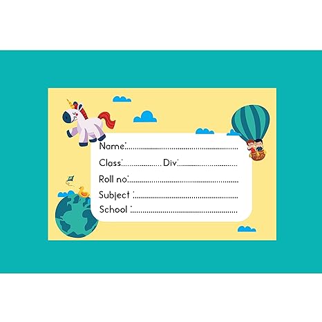 ISEE 360® Name Slip Sticker for Kids School Books Students Notebooks ...