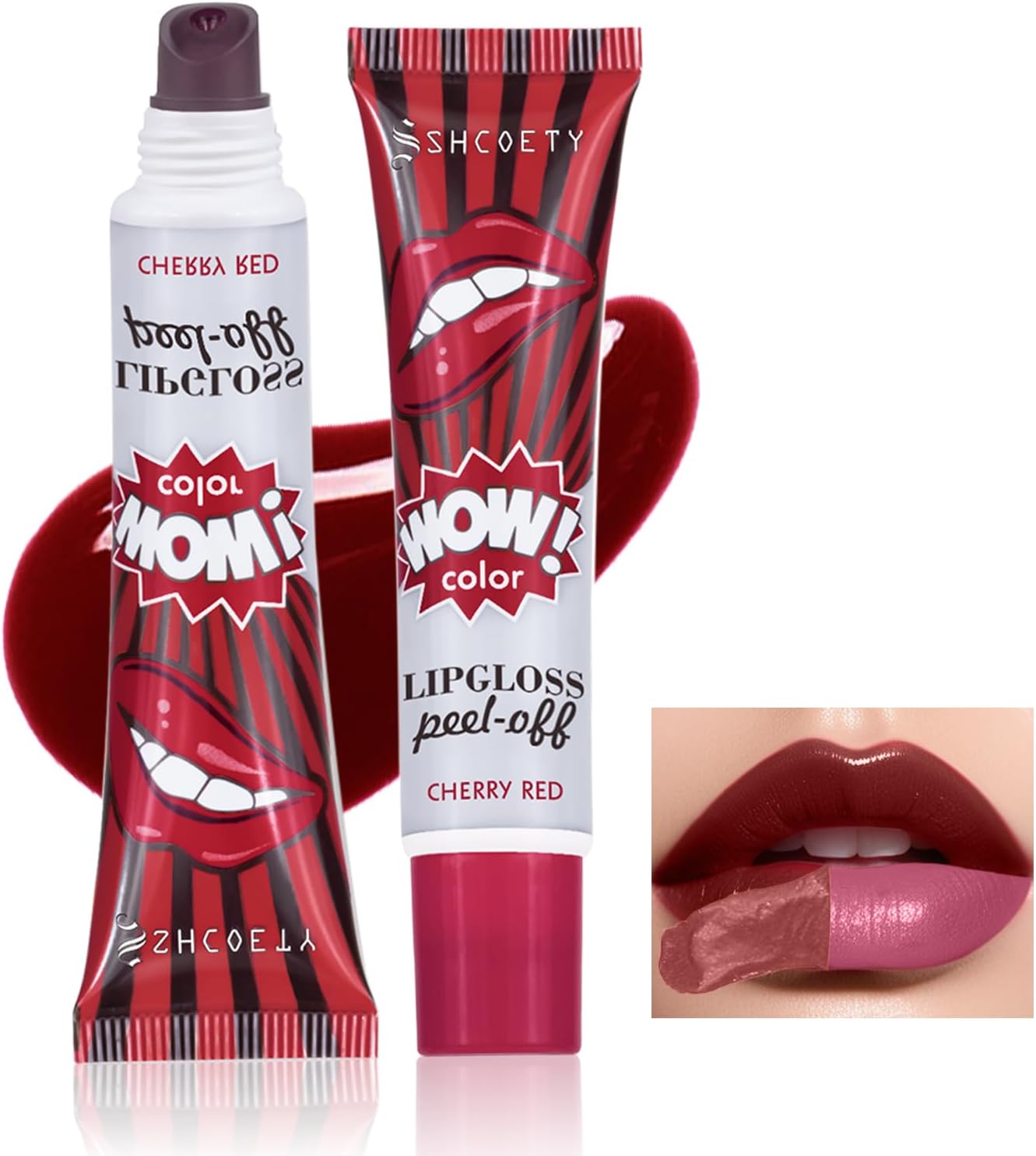 DAGEDA Peel Off Lip Stain, Matte Finish Tattoo Lip Gloss, Lip Stain ...