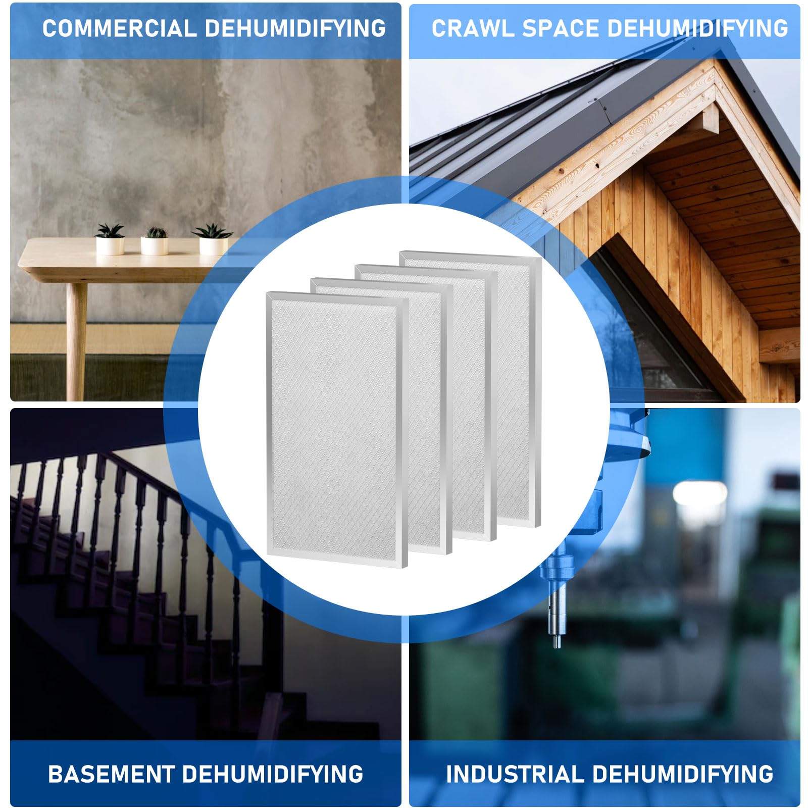MERV-8 Filter Replacement Set Compatible with AlorAir Basement ...