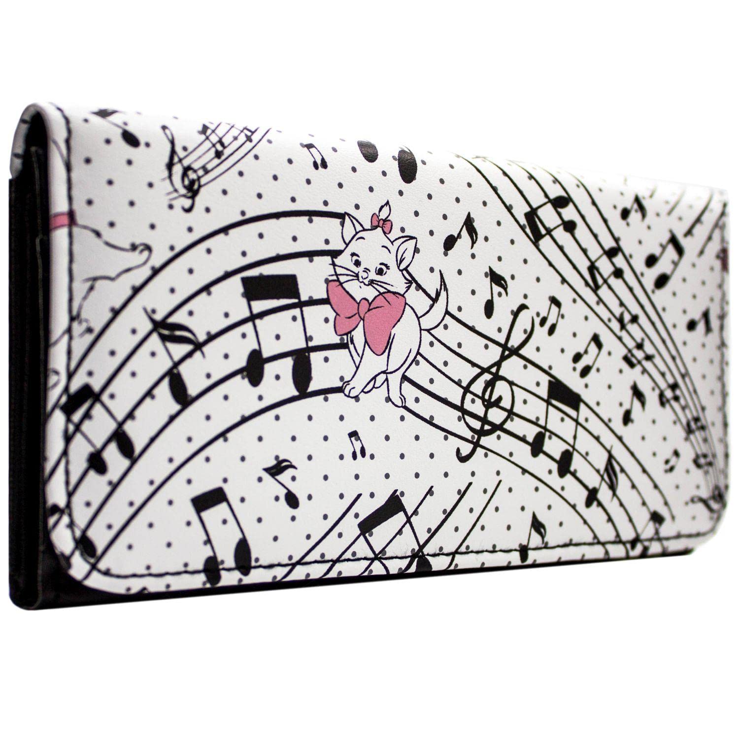 Animation Aristocats Little Princess Marie Musical Notes Purse Tri-Fold ...