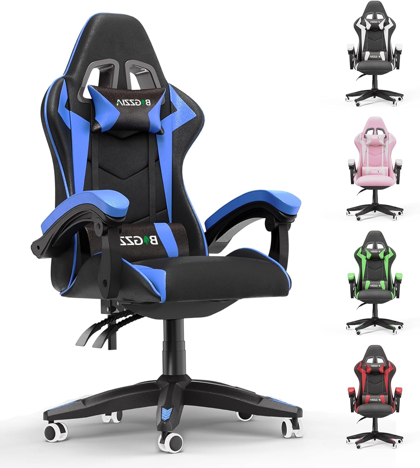 Bigzzia Gaming Chair,Ergonomic Gaming Chair for Adults, Height ...