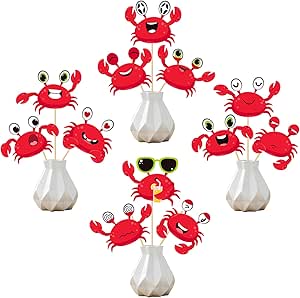Amazon.com: Crab Centerpiece Sticks Crab Birthday Party Decorations ...
