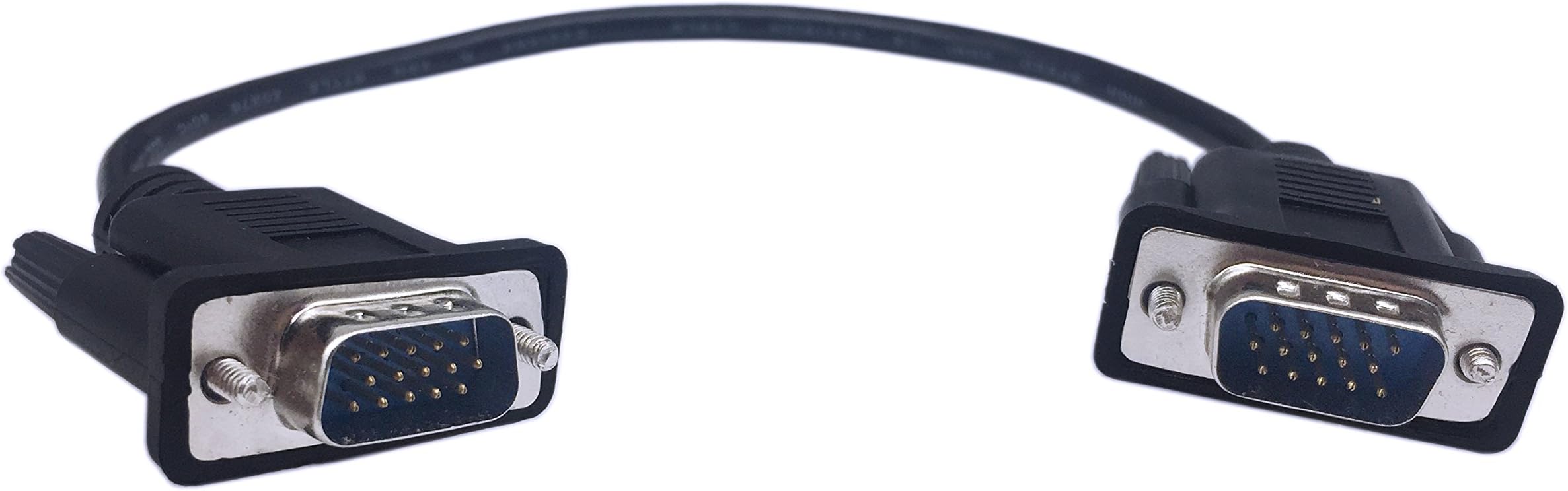 CERRXIAN 1ft VGA SVGA 15 Pin HD15 Male to Male Adapter Video Monitor ...