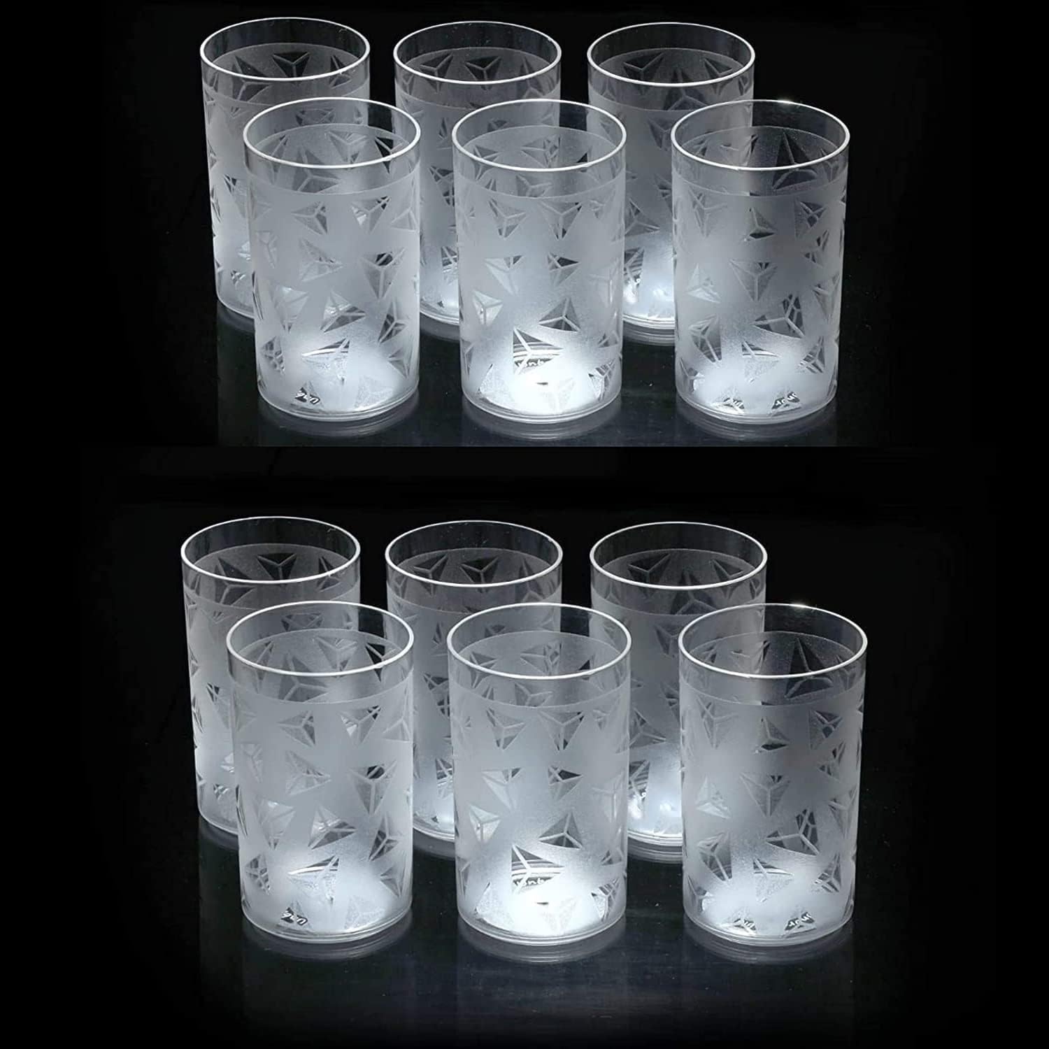 Kitchenwell 6 Pcs Beverage Plastic Unbreakable Multi-Purpose ...