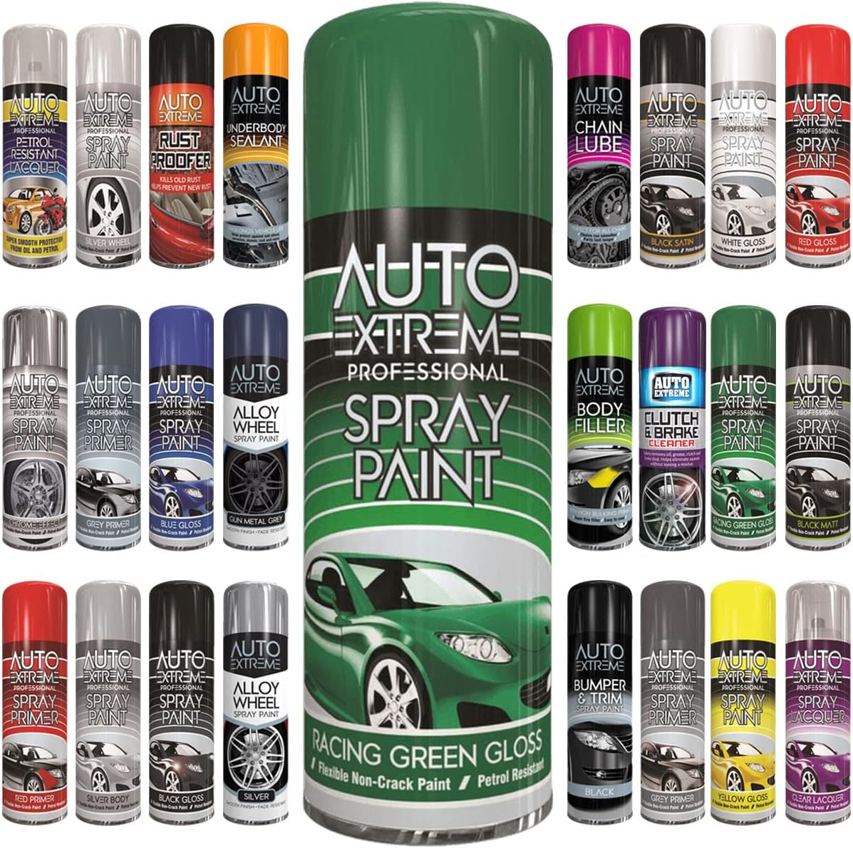 AUTO EXTREME Racing Green 1931 Spray Paint Aerosol 400ml (1 Pack ...
