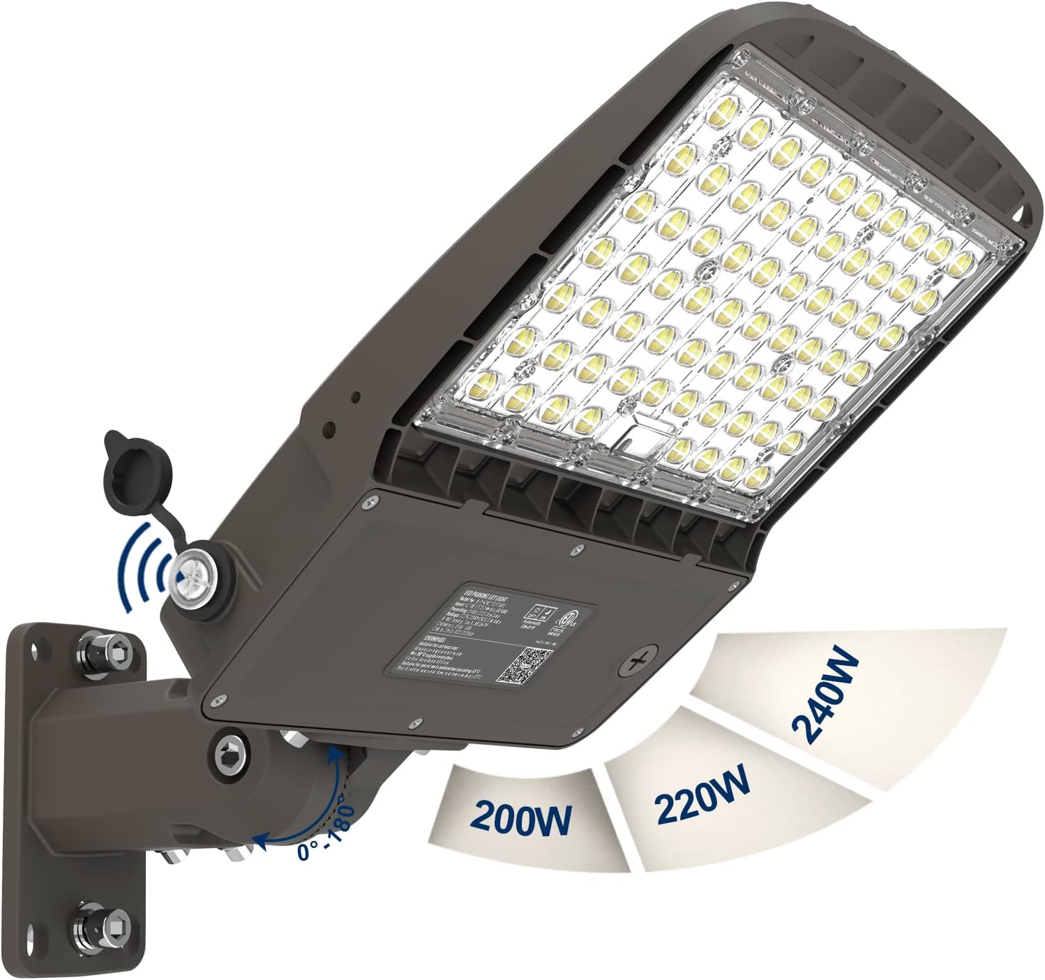 LTBLIGHT LED Parking Lot Light Outdoor, Pole Light Fixture with Dusk to ...