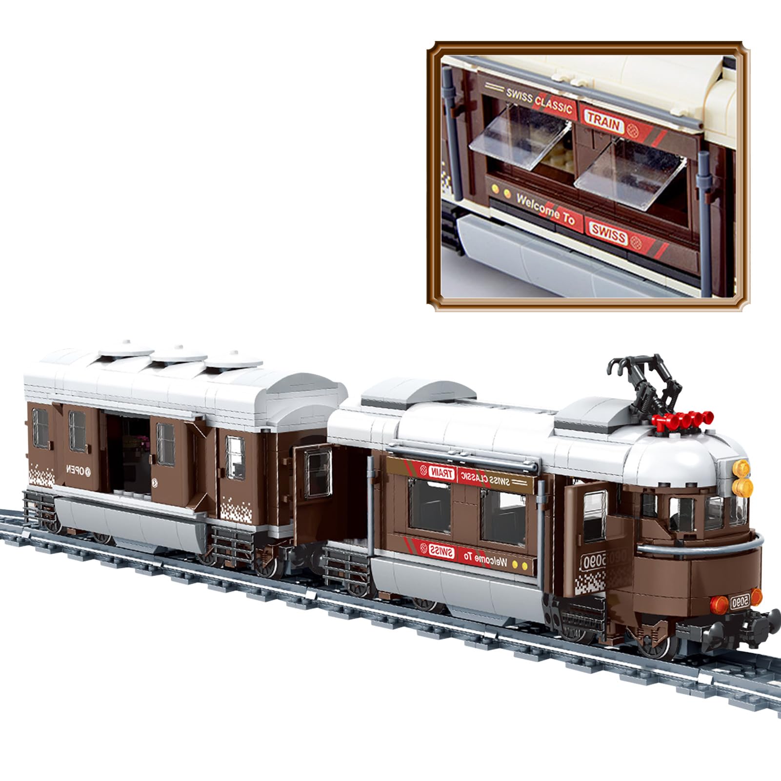 City Train Set with Train Tracks Space Classic Train Set, Collectible ...
