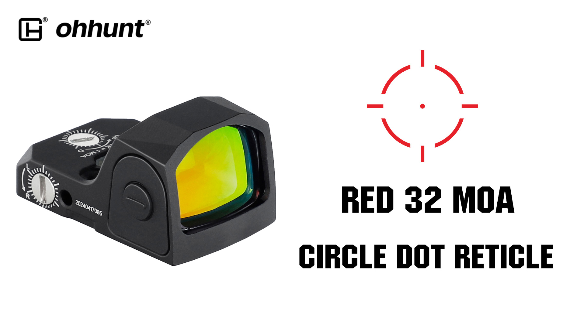 Watch ohhunt RD-005 Red Dot Sight 32 MOA Circle Dot Reticle on Amazon Live