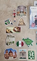 Amazon.com: Navy Peony Historical Rome Travel Stickers (28pcs ...