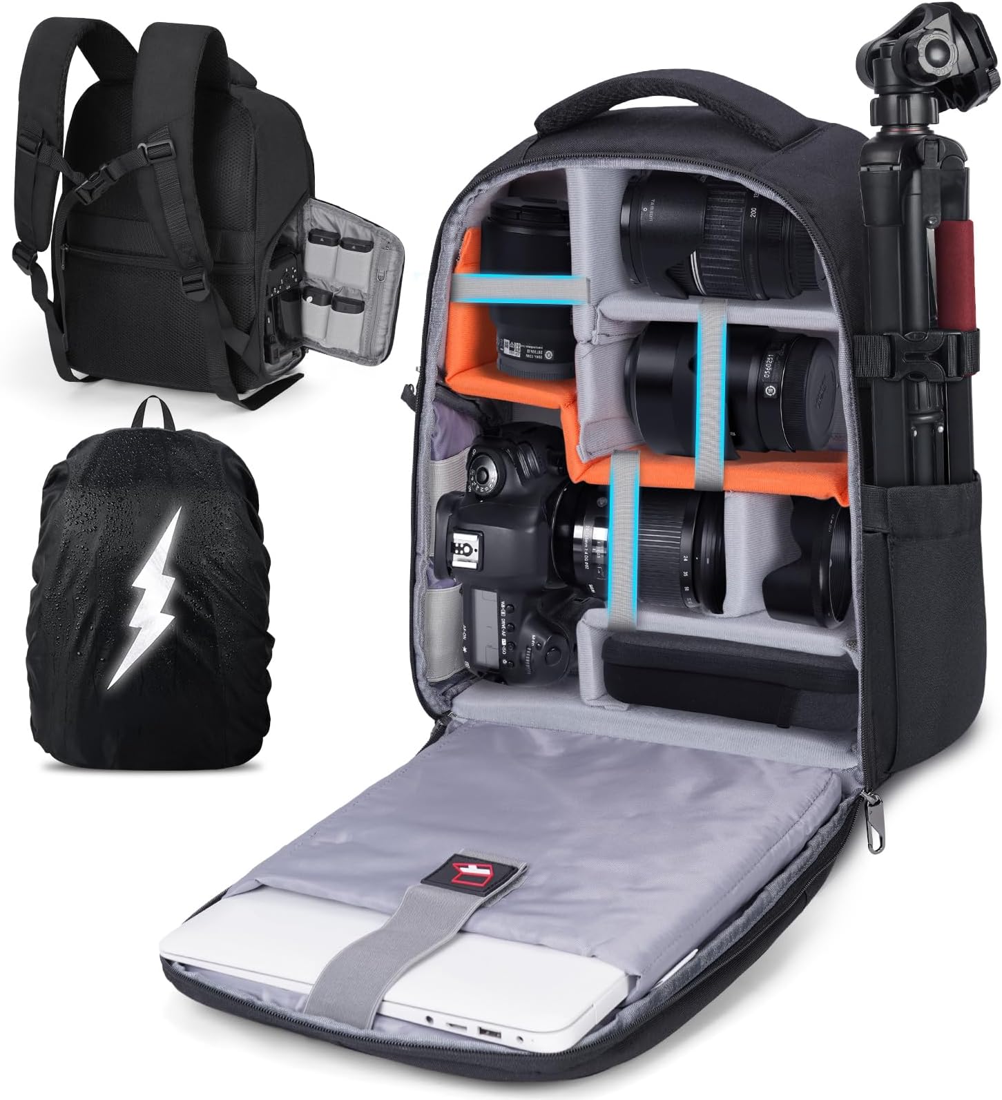 Amazon.com : G-raphy Camera Backpack for Photographers Camera Bags DSLR ...