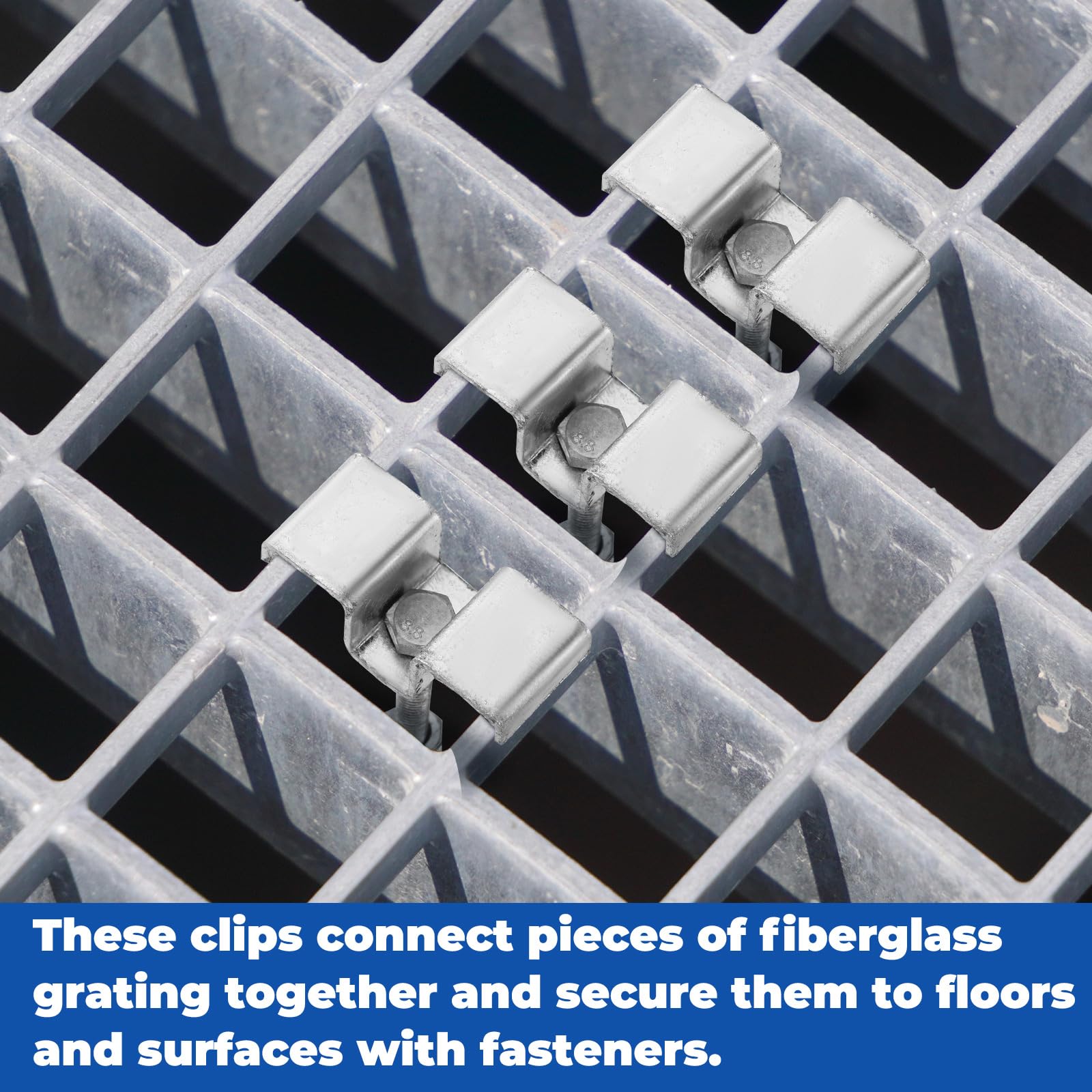 Snapklik.com : 50 Pcs Saddle Clips For Grating 316 Stainless Steel Bar Grating Clips For Screw ...