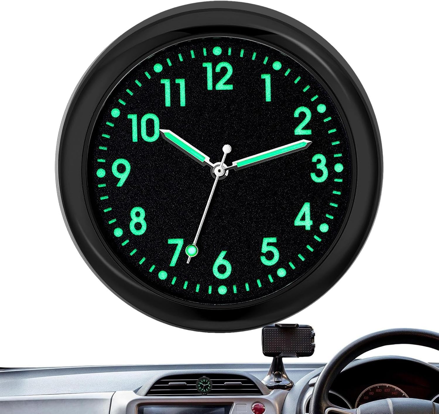 Car Dashboard Clock, Small Analog Clock | Quartz Car Dashboard ...