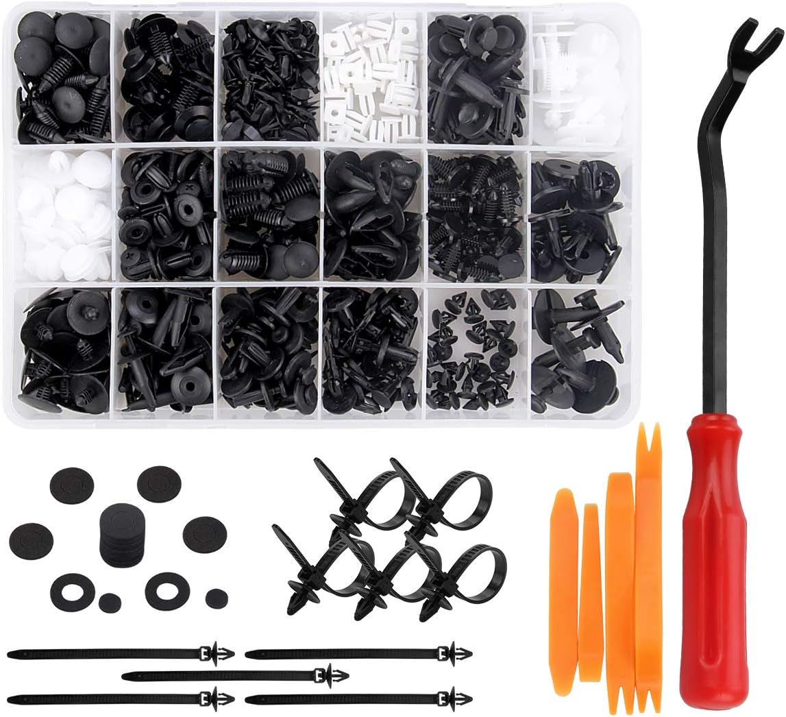 Amazon.fr : Preciva 415 Pcs Rivet Clips Plastique, Rivet Plastique ...