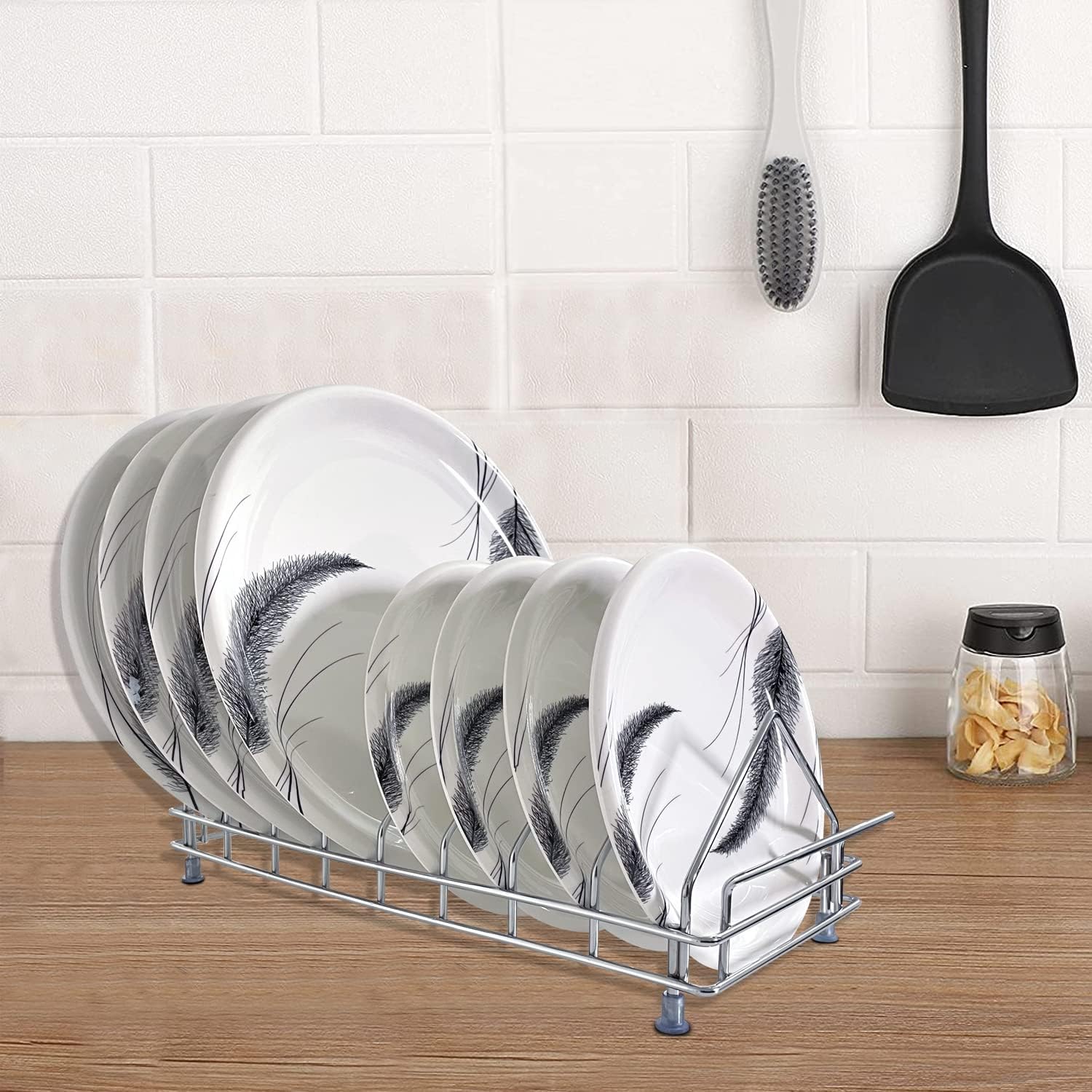 NH10 DESIGNS Stainless Steel Utensils Dish Rack/Multipurpose Rustproof ...