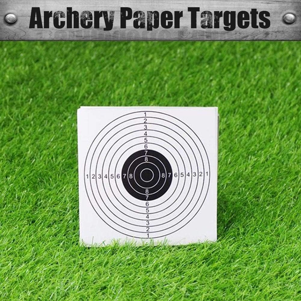 MAGT Archery Paper Targets, 100Pcs/Lot 14 * 14cm Archery Target Paper ...