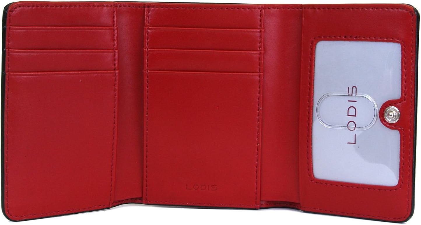 Amazon.com: Lodis Audrey Mallory French Trifold Purse (One Size, Red ...