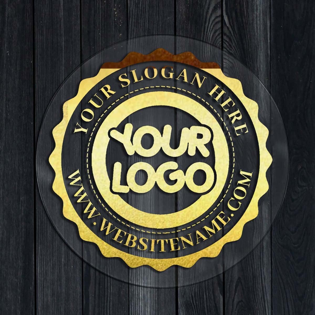 Amazon.com: Custom Clear Stickers Personalized Circle Labels Stickers ...